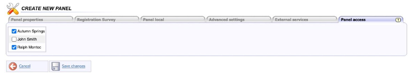Panel Permissions – Panel Management